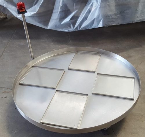 LOW ROTATING TABLE IN STAINLESS STEEL – DIAM. 1000 (COD. MF-PK-TAVR-33 ...
