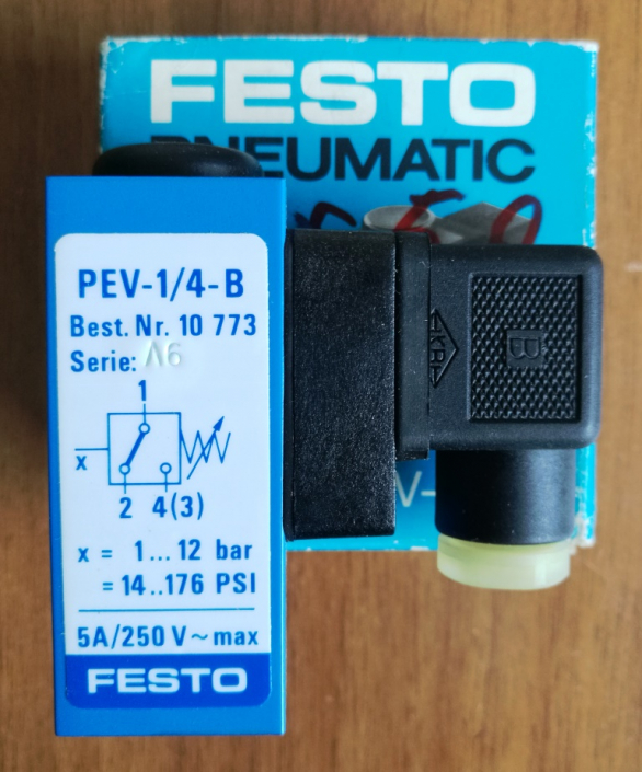 PRESSURE SWITCH – FESTO – MOD.PEV-1/4-B (COD. RIC-AIR-15) – Progitec MTP